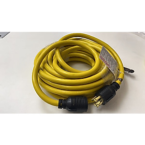 ACKING Extension Cord NEMA L14-30P to L14-30R SJTW 10GUAGE 4 Prong Generator Cord Adapter, Heavy Duty L14-30 Twist Locking Connector Outlet Generator Power Cord up to 7500W (50FT)