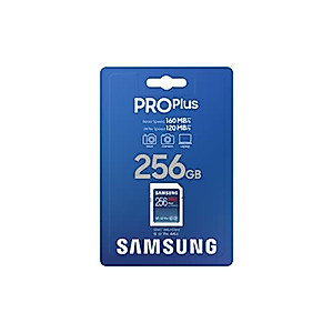 SAMSUNG PRO Plus Full Size SDXC Card 256GB, (MB-SD256K/AM, 2021)