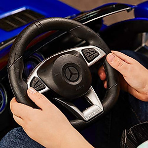 Huffy Mercedes-Benz GLE 63 Kids Electric Battery Powered Ride On Car W/ Lights, Sounds & MP3 Player, Royal Blue (17548P)