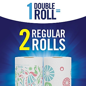 Sparkle® Pick-A-Size® Spirited Prints Paper Towels, 6 Double Rolls = 12 Regular Rolls