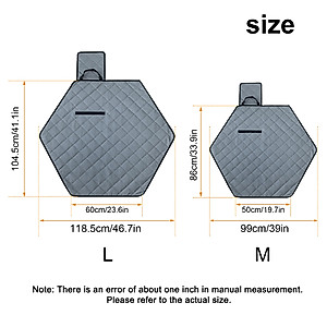 Rinling Washable Pee Pads for Dogs, Reusable Pet Playpen Mat Non-Slip Dog Pads Hexagon Puppy Pads for Whelping Potty Housebreaking Incontinence Playpen Crate Kennel Dog Bed M