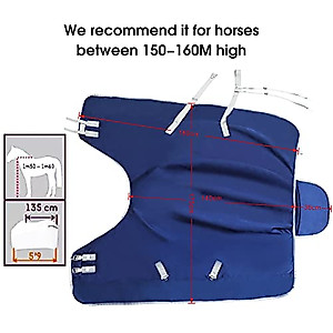 Winter 1800D Premium Turnout Horse Blanket,Medium Weight Waterproof Blanket