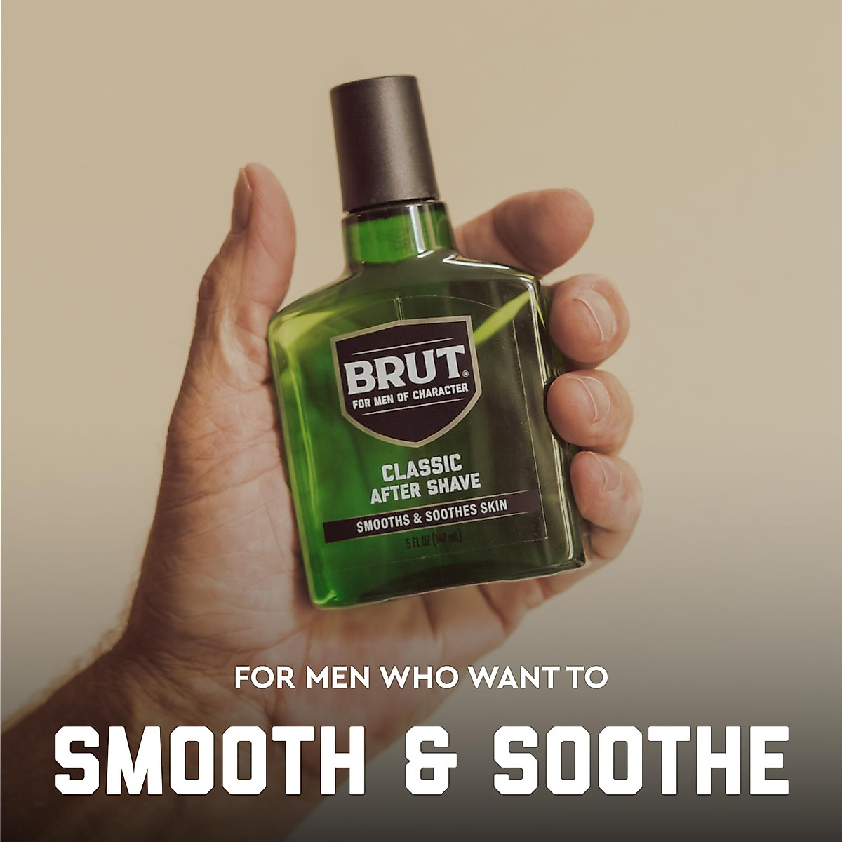 Brut Classic After Shave for Men - Absorbs Quickly to Clean and Tone Skin for a Refreshing Feel - Mens Aftershave with Iconic Masculine Scent - 5 oz