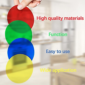 4 Pcs Rubber Jar Opener Gripper Pad, Bottle Opener for Weak Hands, Non-Slip Jar Lid Grip Pad, Multi-Purpose Kitchen Coasters Round