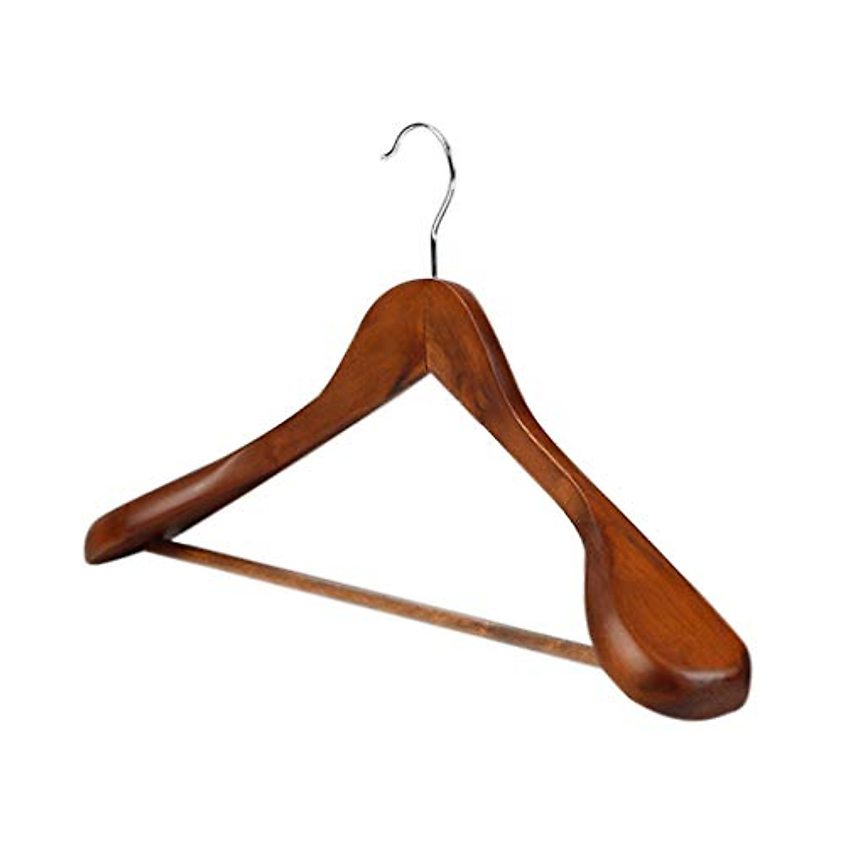 Yu2d 🌹🌹 High-Grade Wide Shoulder Wooden Coat Hangers - Solid Wood Suit Hanger（G）