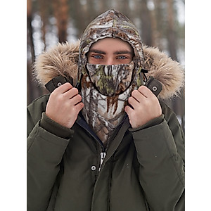 3 Pieces Camo Balaclava Face Mask Hunting Face Mask Balaclava Hats for Outdoor Sports (Marble Style, X-Large)
