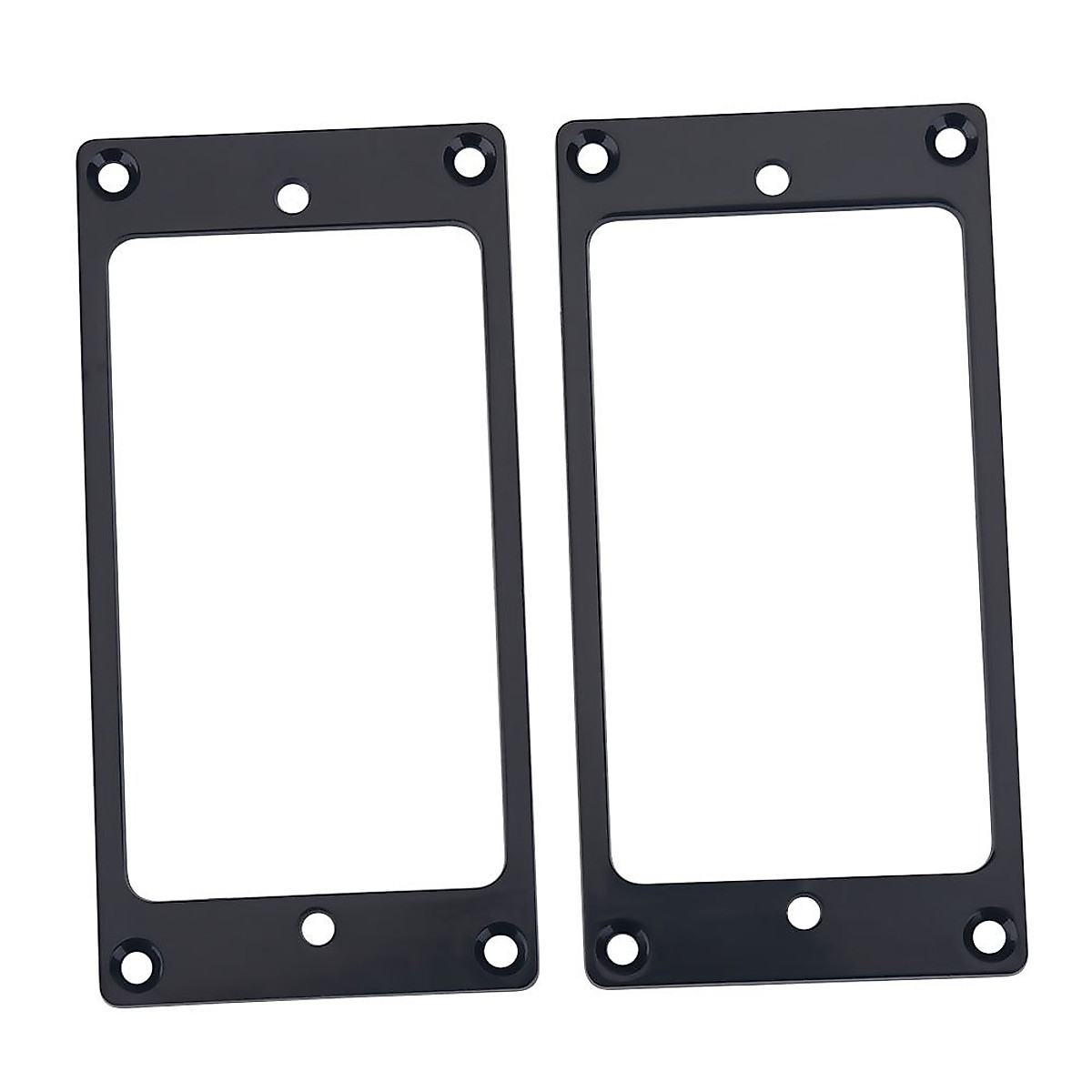 Humbucker Mounting Ring, Metal Pickup Ring, 2pcs Pickup Mounting Rings, Flat Humbucker Mounting Ring for Electric Guitars(black)