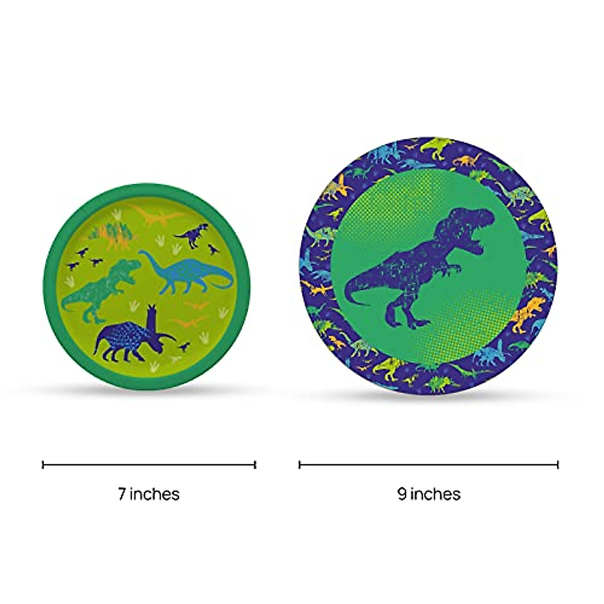 My Greca Dinosaur Birthday Party Supplies – (Serves 20) - TRex Theme Decorations Set - Plates, Cups, Napkins, Cupcake Toppers & Wrappers, Happy Birthday Banner, Table Cover, Balloon Garland Kit