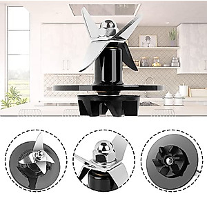 Replacement Parts Blender Blade Assembly with 3 Pieces Blender Gaskets，Fit for Cuisinart CBT-500, SB5600, CB600