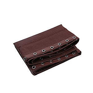 CALIDAKA Zero-Gravity Chair Replacement Fabric, Recliner Mesh Canvas, Patio Sling Repair Cloth Part for Outdoor Backyard Beach Pool Lawn, Folding Lounge Repair Cloth with Ropes(Brown)