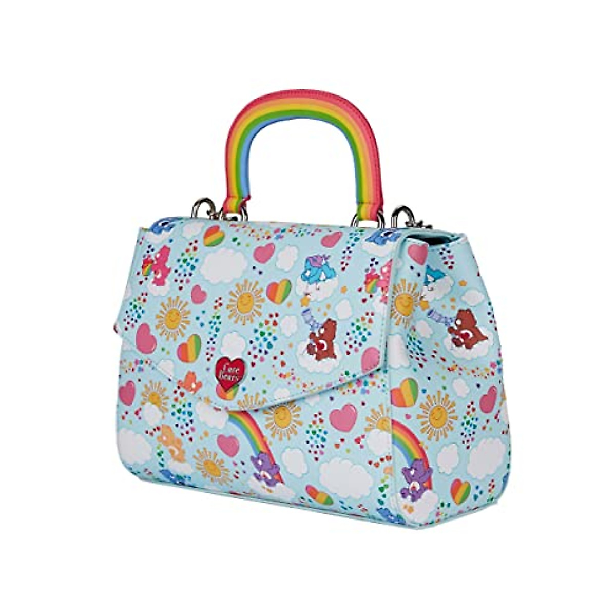Loungefly Care Bears Aop Rainbow Handle Crossbody Care Bears One Size