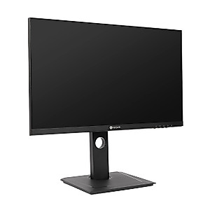 AG Neovo EM2701QC 27 Inch Monitor 1440p, Height Adjustable, USB-C with 60W Power Delivery, DisplayPort HDMI, Tilt Pivot Swivel Stand, 100% sRGB, ΔE < 2, IPS