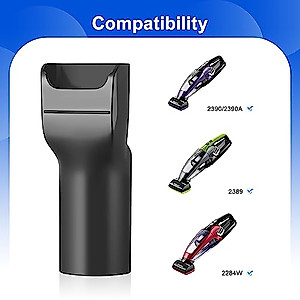 LANMU Horse Hair Brush Attachment Adapter Compatible with Bissell 2390, 2390A, 2284W, 2389 Pet Hair Eraser Cordless Pet Hand Car Vacuum
