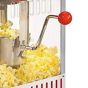 Nostalgia Popcorn Maker Machine - Professional Cart With 2.5 Oz Kettle Makes Up to 10 Cups - Vintage Popcorn Machine Movie Theater Style - Red