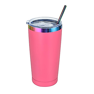 Icesip 20oz Tumbler with Lid And Straw,Stainless Steel Vacuum Insulated Mug,Double Wall Vacuum Insulated Coffee Cups for Cold & Hot Drinks,Insulation Travel Tumblers Cups