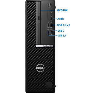 Dell OptiPlex 7090 SFF Desktop Computer – Intel i7-10700 Upto 4.8GHz, 32GB RAM 1TB NVMe SSD, DVD, DisplayPort 4K Monitor Support, HDMI, AC Wi-Fi, Bluetooth - Windows 10 Pro