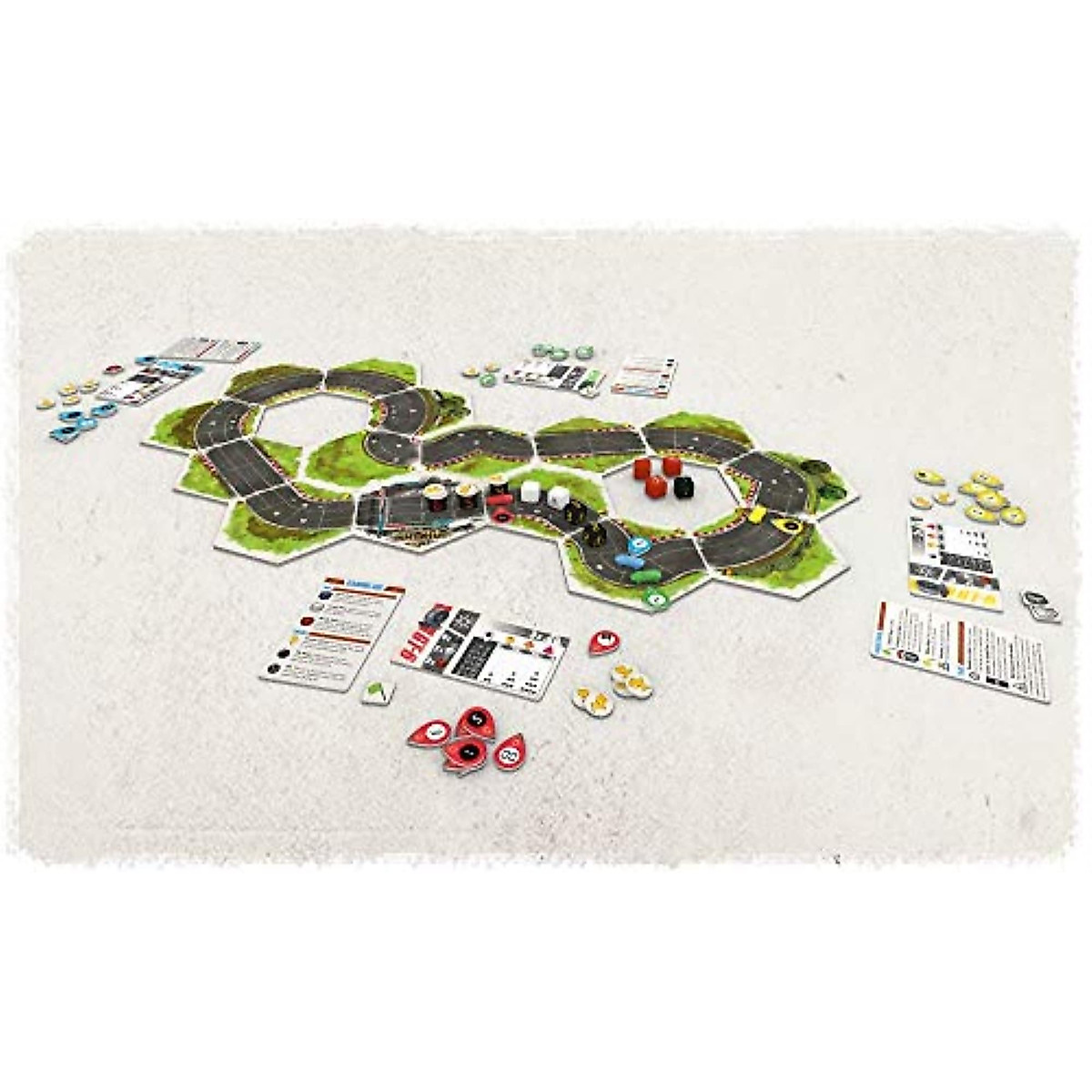 Holy Grail Games | Rallyman: GT | Strategy Board Game | Race Cars with Dice | 1 to 6 Players | 45 Minutes | Ages 10+