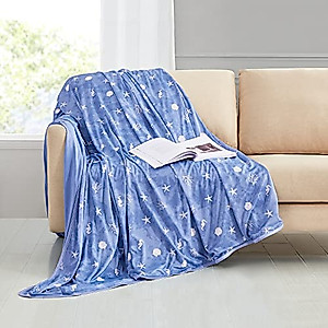 Elegear Cooling Throw Blanket, Q-Max>0.5 Japanese Arc-Chill Cooling Blankets for Hot Sleepers, Double Sided Cold Blankets for Sleeping, Lightweight Breathable Summer Blanket (Blue, Throw XL 50"x70")