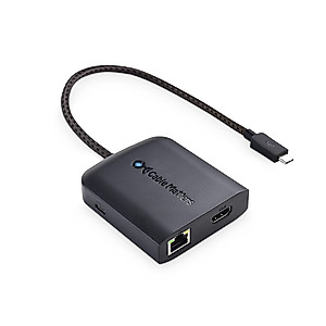 Cable Matters USB C Hub HDMI 2.1, Up to [8K@30Hz/4K@120Hz, 100W Charging, 5Gbps Data Transfer] Gigabit Ethernet, USB-C HDMI Dock, USB C HDMI 2.1 Hub Compatible with Thunderbolt 4, Max 4K@60Hz on MacOS
