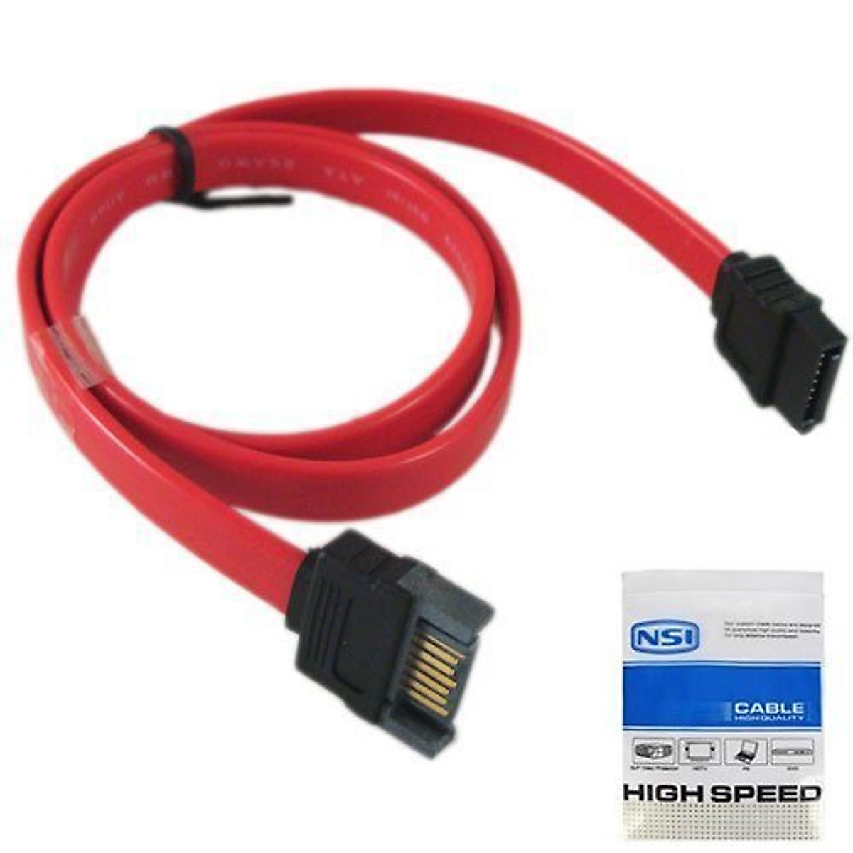 NSI LK-13526 7-pin internal SATA Male to SATA Female Extension cable - 7 pin SATA M/F - 20 inch (50 cm)