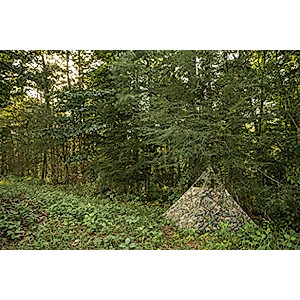 Nukem Grab & Go Hunting Ground Blind - TrueTimber HTC Green - Lightweight Stake-Free Pop Up Turkey & Deer Blind (Standard)