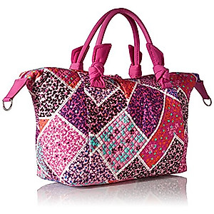 Vera Bradley Women's Cotton Hadley Satchel Purse, Modern Medley, One Size