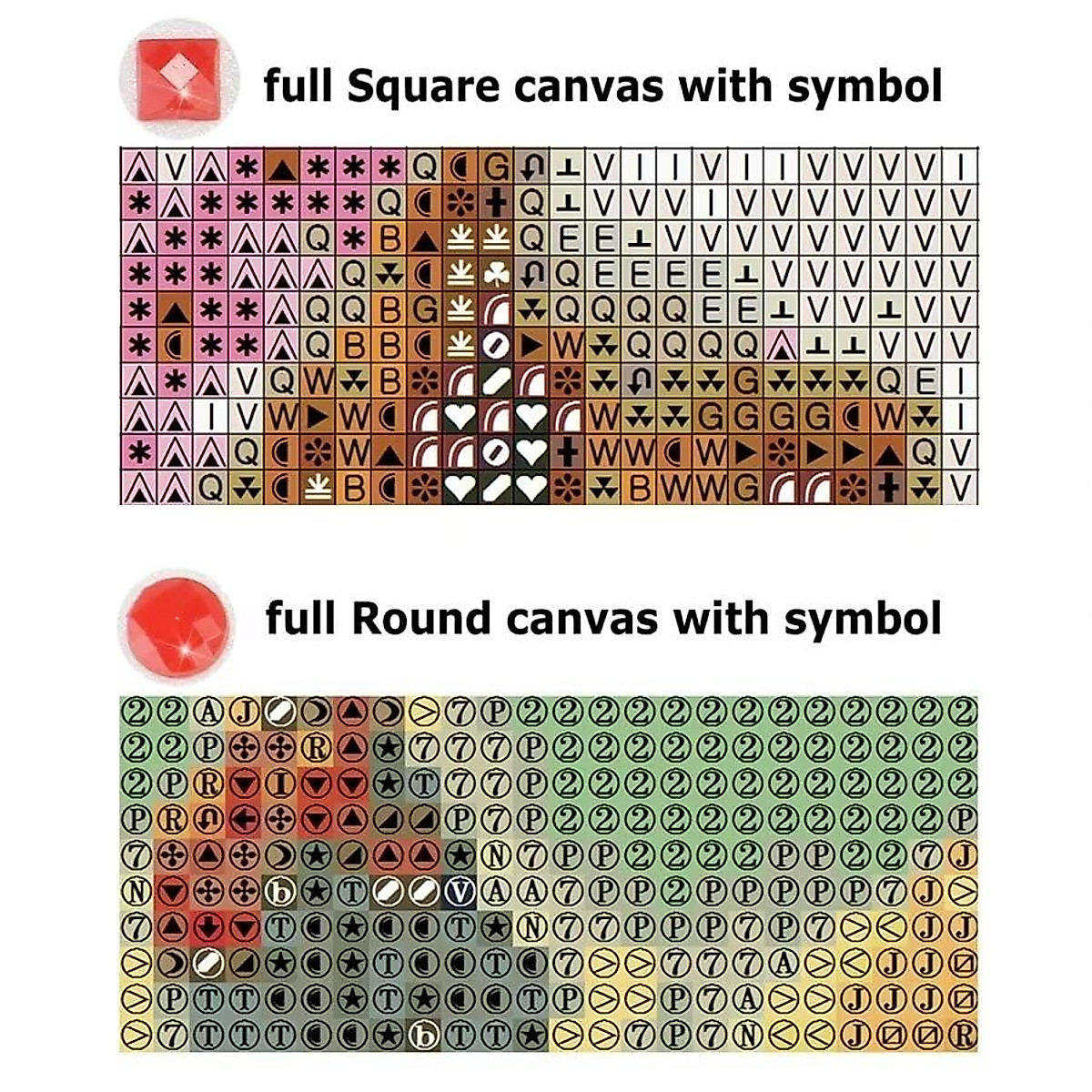 UDERUI Devil Angel Diamond Painting Kits for Adults, Large Diamond Painting Accessories Full Kit, DIY 5D Round Diamond Art Paint by Number, Diamond Dots Gem Art Crafts for Home Decor Gifts 28x56inch