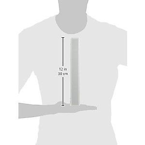 Amazon Basics 3-Ring Binder, 1-Inch - White, 4-Pack