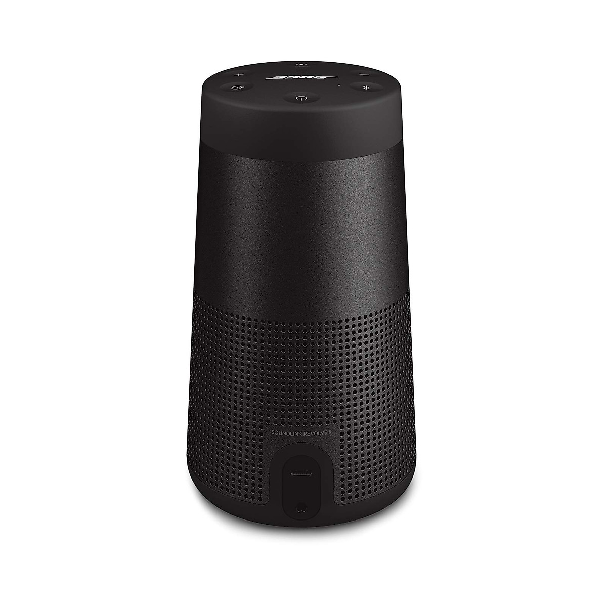 Bose SoundLink Revolve (Series II) Portable Bluetooth Speaker – Wireless Water-Resistant Speaker with 360° Sound, Black (Renewed)