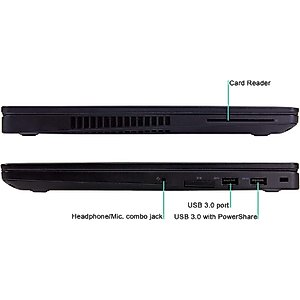 Dell Latitude E5570 15.6 Inch Business Laptop PC, Intel Core i7-6600U Processor - Intel UHD Graphics 530, 16GB DDR4 RAM, 256GB SSD, Webcam, WiFi, Bluetooth, HDMI, VAG Windows 10 Pro 64 Bit (Renewed)