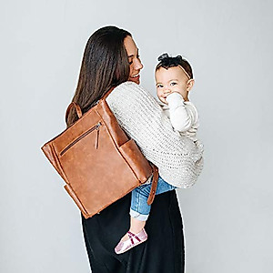 Freshly Picked Mini Minimal Diaper Bag Backpack, Amber