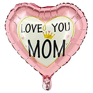 Meetall 41pcs Mother’s Day Decoration Set Happy Mother’s Day Banner Best Mum Ever Mum I Love You Balloons and Cake Toppers Creative Gift and Idea All in Party Supplies.