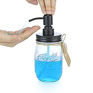 IMAVO Bathroom Accessories Set 6-Piece & Mason Jar Bathroom Accessories Set 4-Piece,Bathroom Accessory Set Complete,Farmhouse Decor Bathroom Set