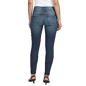 JAG Jeans Women's Maya Mid Rise Skinny Leg Jeans, Night Flight Blue, 4