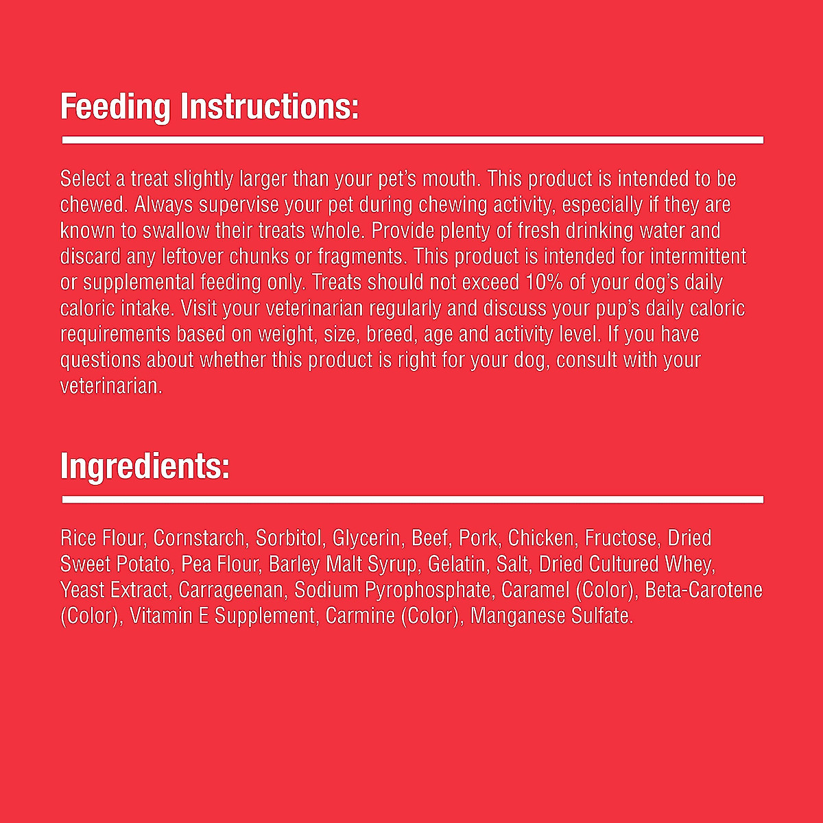 Dreambone Triple Flavor Twisties, 25 Count, Rawhide-Free Dog Chews Made with Real Beef, Pork & Chicken, 7.05 Ounce (Pack of 1)