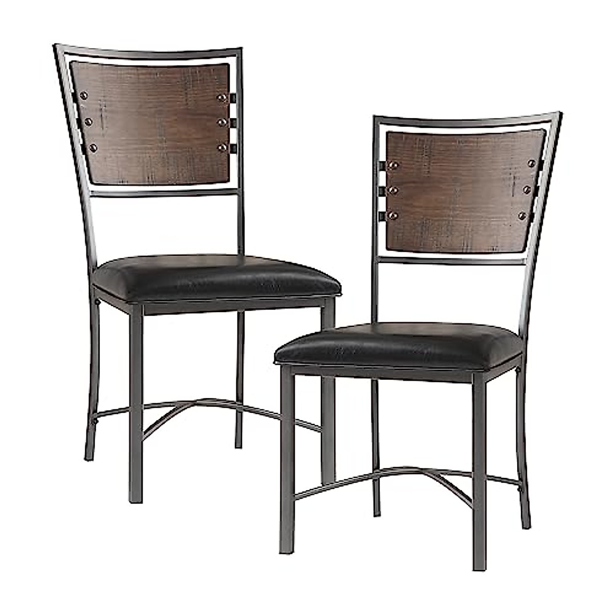 Homelegance Fideo Chair, Set of 2, Brown