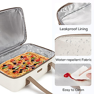 TOURIT Insulated Casserole Carrier for Hot or Cold Food Thermal Food Carrier for Picnic Cookouts Potluck Parties Fits 9" x 13" Baking Dish
