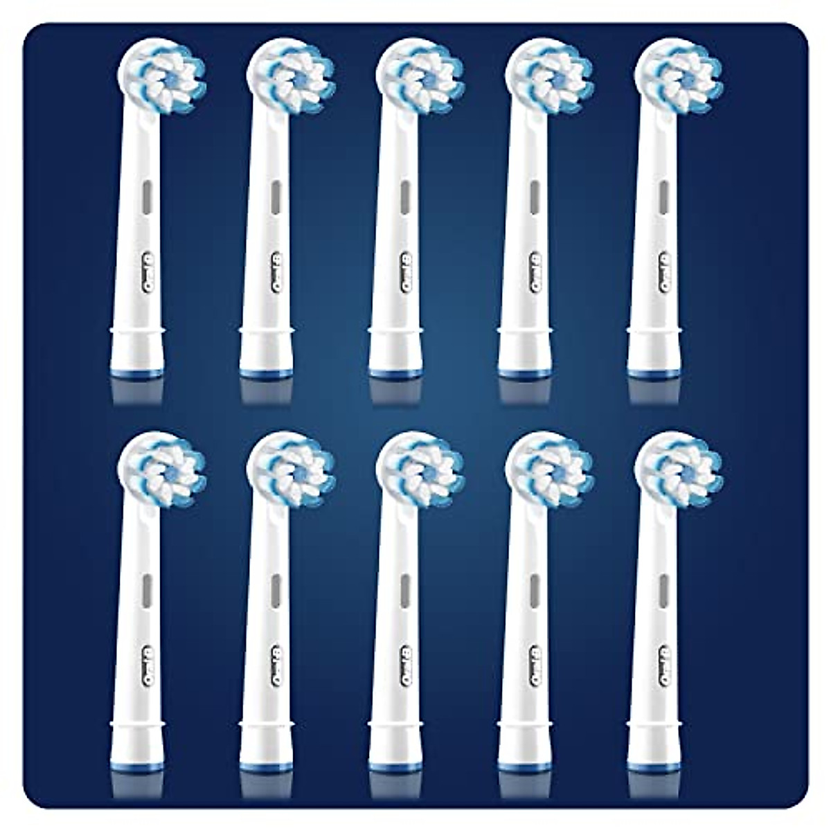 Oral-B Sensitive Clean Replacement Toothbrush Head, Pack of 10 Counts, Mailbox Sized Pack