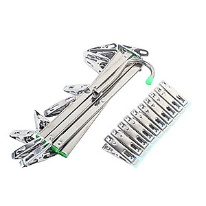 Darkroom Film Negative Drying Hanging Rack Frame Foldable Hanger Windproof 10 Clips for 35mm 120 4x5'' Film