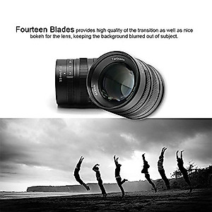 7artisans 55mm F1.4 APS-C Aluminum Manual Fixed Lens für Fuji X Mount Cameras Like X-A1 X-A10 X-A2 X-A3 X-at X-M1 XM2 X-T1 X-T10 X-T2 X-T20 X-Pro1 X-Pro2 X-E1 X-E2 X-E2s (Black)