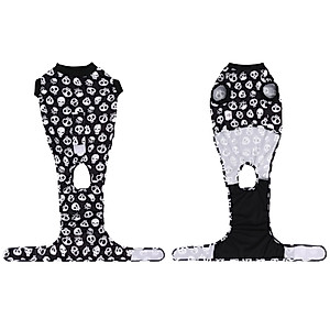 CuteBone Dog Surgery Recovery Suit Cat Surgical Onesie Female Body Suits Male Prevent Pet from Licking Wounds SSF05XL