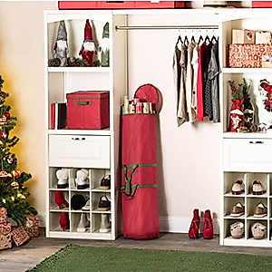 ZOBER Wrapping Paper Storage Containers - 40 Inch Gift Wrapping Organizer Storage - Fits 20 Standard Rolls of Wrapping Paper - Breathable Fabric, Waterproof