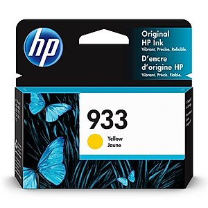 HP 933 Yellow Ink Cartridge | Works with HP OfficeJet 6100, 6600, 6700, 7110, 7510, 7610 Series | CN060AN