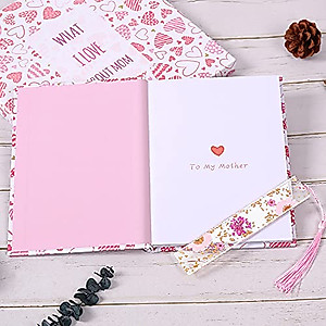 AKITSUMA Gift for Mom Meaningful Sentimental Gift Mothers Day Journal Birthday Fill in The Blank Book with Bookmark (Mom)