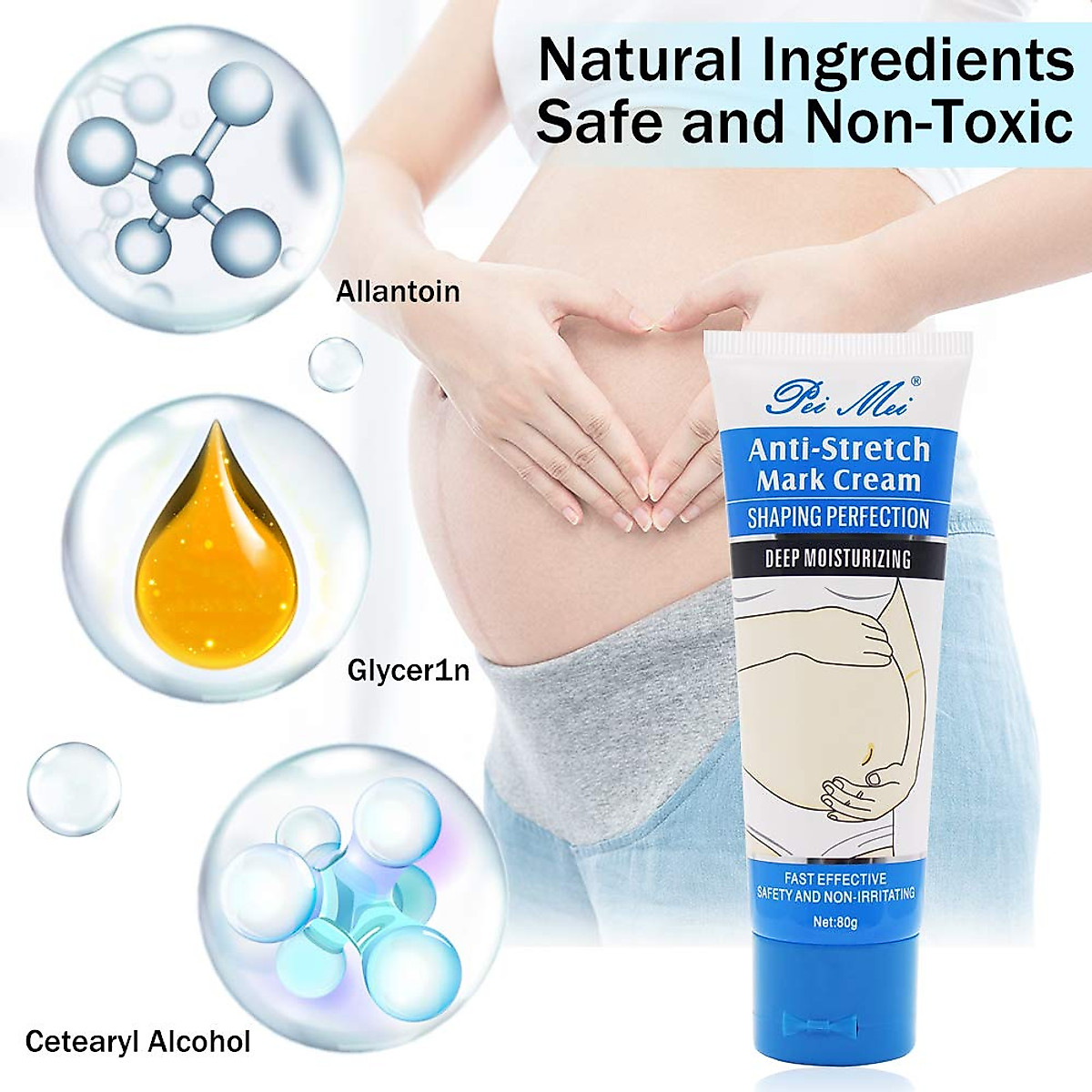 Stretch Mark Cream, Stretch Mark Remover, Stretch Mark Cream Pregnancy, Stretch Mark Removal Cream Maternity Repair, Repair Scar Cream Slackline Abdomen for All Skin Types