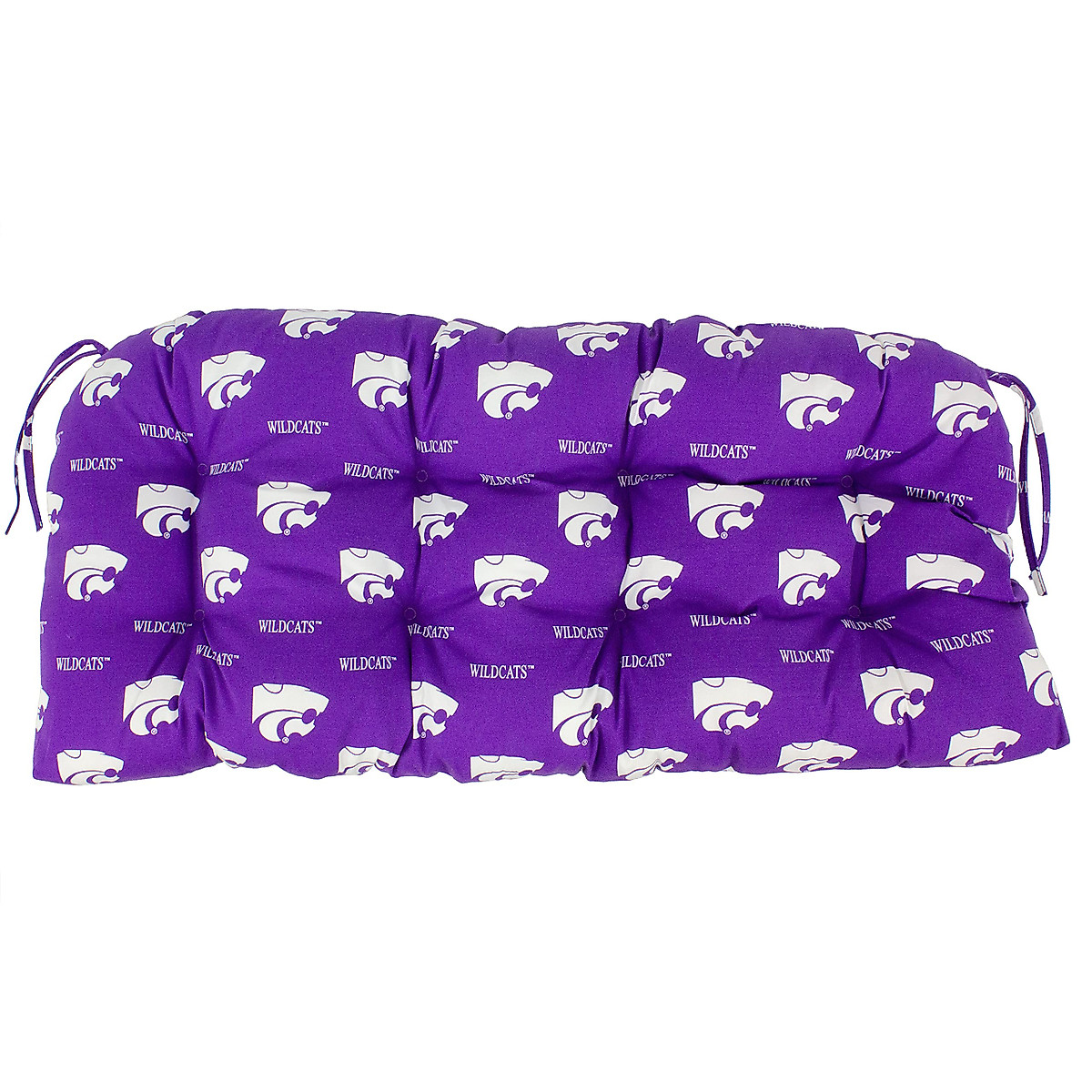 College Covers Comfy Loveseat Settee Cushion, 46 in x 20 in x 3 in, Kansas State Wildcats