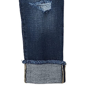 The Children's Place girls Fashion Denim Jeans, Roll Cuff Straight - Mily Wash, 6 7 US