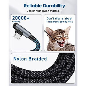 Super Fast Charger Type C, 2Pack 25W USB C Wall Charger Block with Right Angle 10FT Long USB C to USB-C Cable Fast Charging for Samsung Galaxy S23/S23+/S23 Ultra/S22/S22 Ultra/S21/S20/Note 20/Z Fold 4