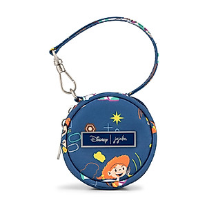 JuJuBe Disney and Pixar's Toy Story Pacifier Holder, Storage Bag with 2 Compartments, Zipper Closure, Shoulder Strap, Multi-colored, Recycled Polyester, Travel Case for Pacifiers
