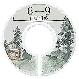 Mumsy Goose Baby Boy Clothes Dividers Nursery Closet Dividers Rustic Mountains